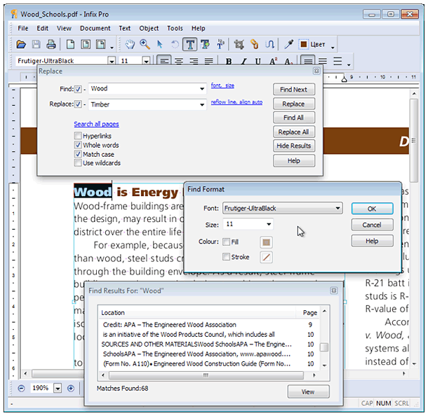 Éditeur PDF infixé