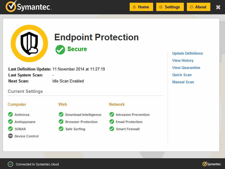 Protection des terminaux Symantec